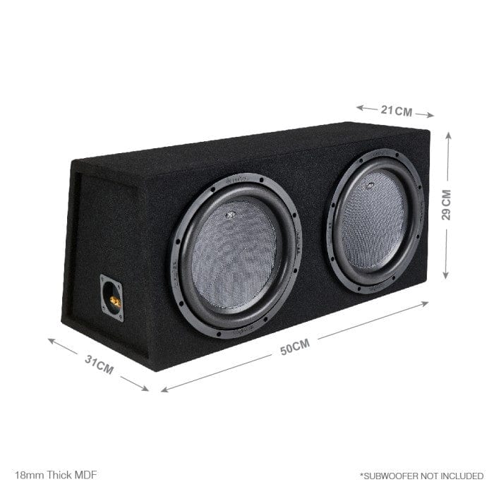 In Phase BX28S Double 8" Sealed Subwoofer Enclosure – In Phase Audio