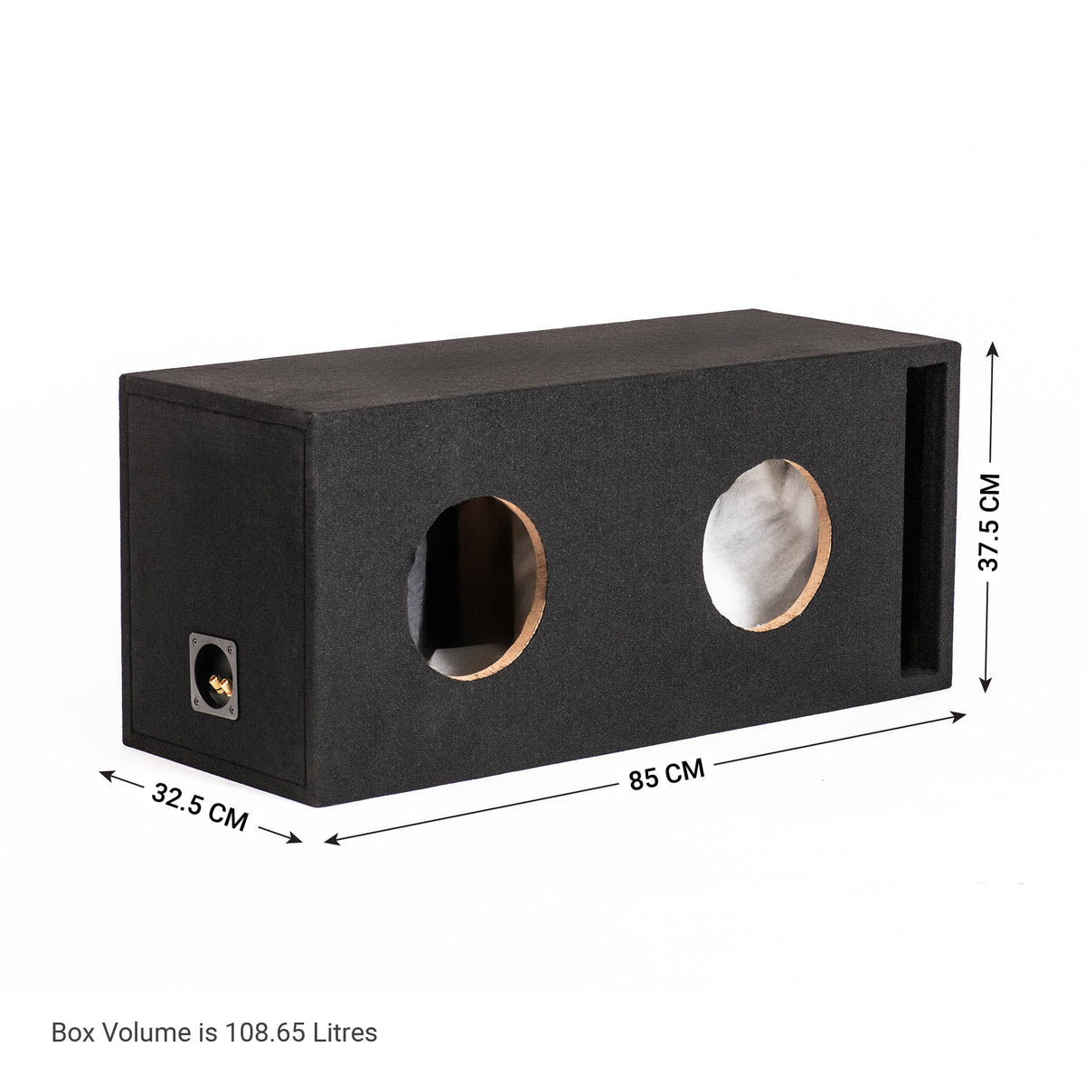 In Phase BX28XT Double 8" Ported Subwoofer Enclosure for TWO In Phase ...